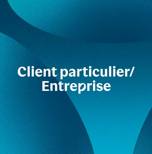 Vous êtes client particulier ou entreprise